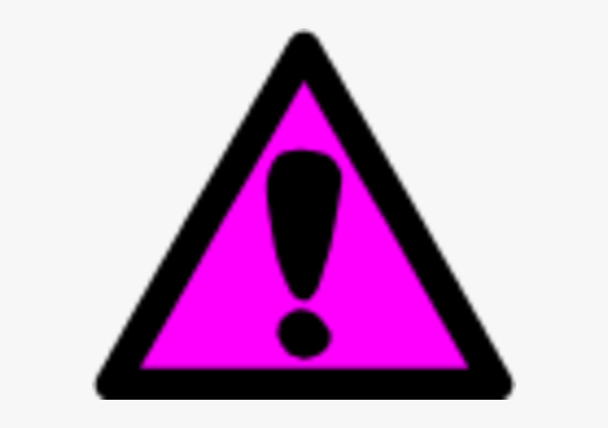 Attention Clipart Craft Projects Symbols Clipartoons - Pink Warning ...