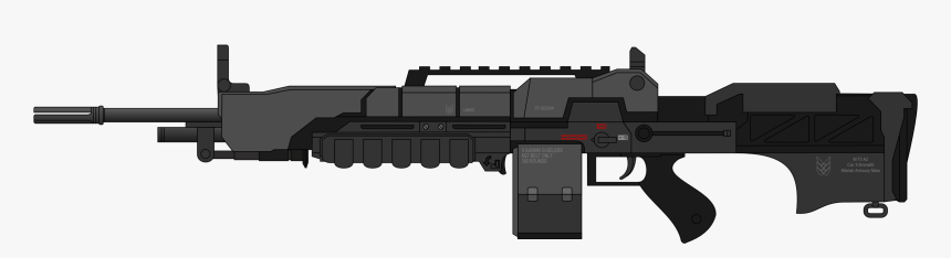 Futuristic Light Machine Gun