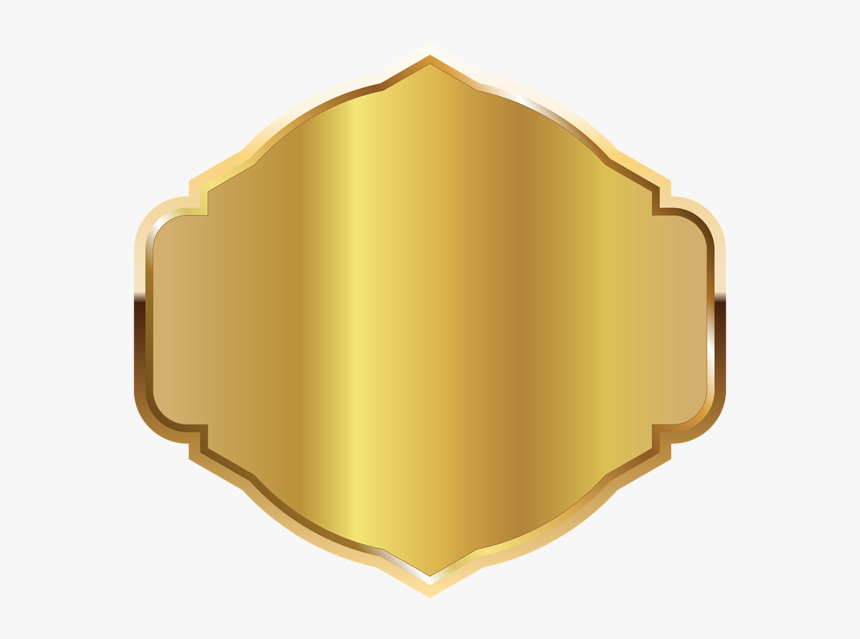 Golden Label Template Png - Gold Ribbon Png, Transparent Png ...