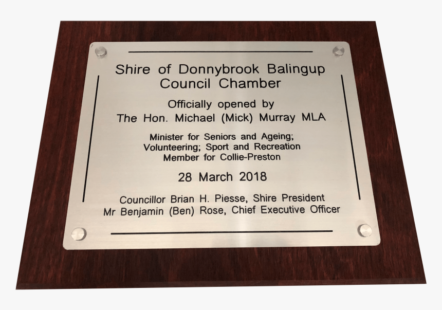 Transparent Wood Plaque Png - Commemorative Plaque, Png Download ...