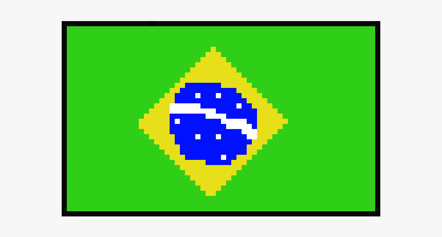 Brazil Pixel Flag, HD Png Download , Transparent Png Image - PNGitem