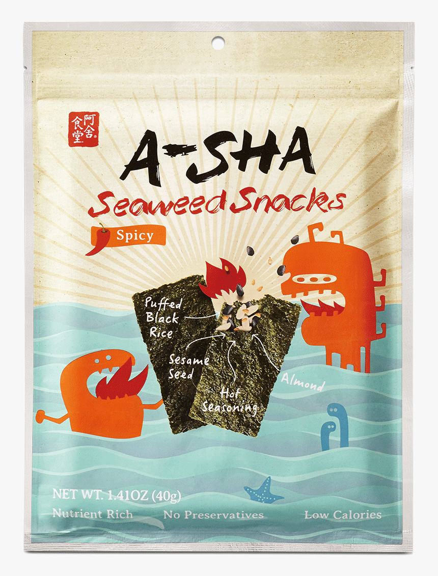 Sha Seaweed Snacks, HD Png Download , Transparent Png Image - PNGitem