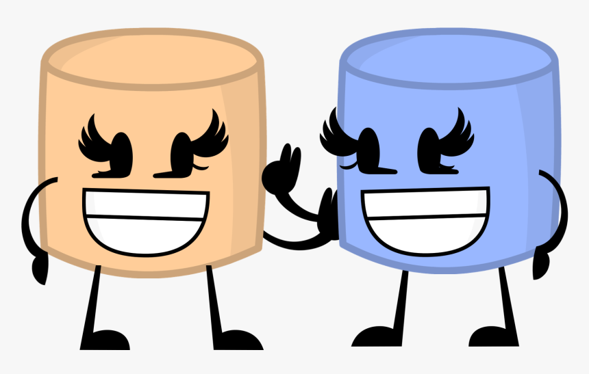 Blue Marshmallow And Chocolate Marshmallow - Bfdi Blue Marshmallow, HD ...