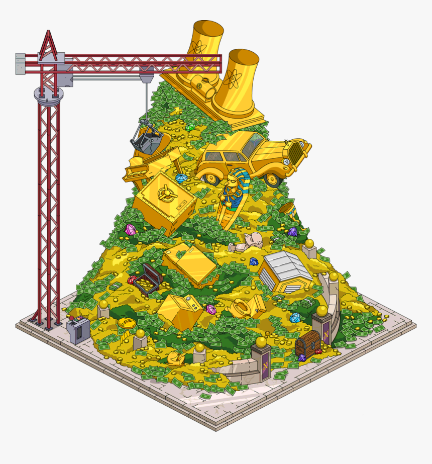 Transparent Money Pile Png - Simpsons Tapped Out Money Mountain, Png ...