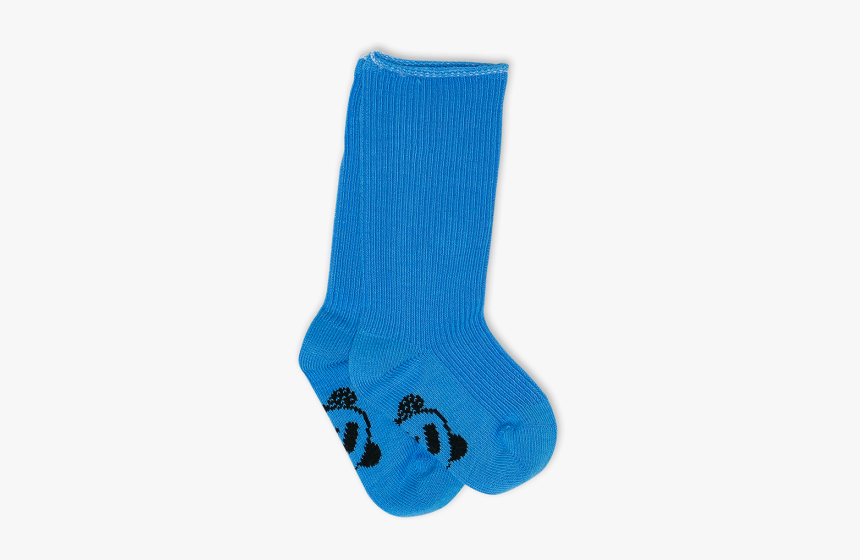 Panda Blue Mini Rodini - Mini Rodini Socks Panda, HD Png Download ...