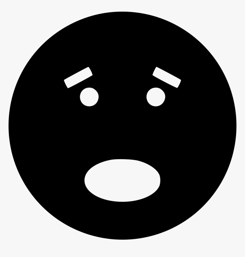 Scared - Smiley Face Icon, HD Png Download , Transparent Png Image ...