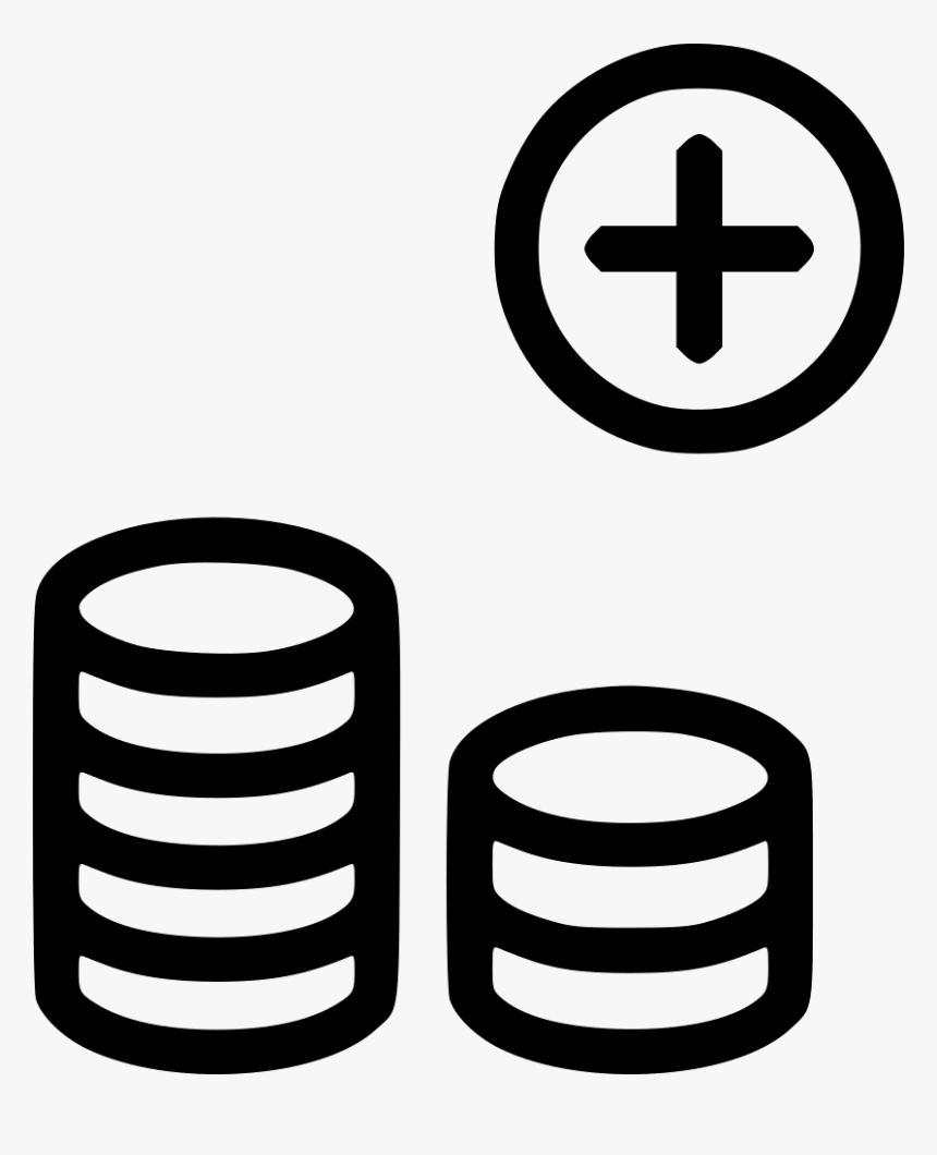 Add Coins Add Plus Penny - Penny Icon Png, Transparent Png ...