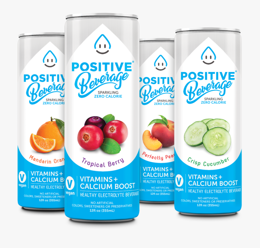 Positive-beverage - Positive H2o Sparkling Water, HD Png Download ...