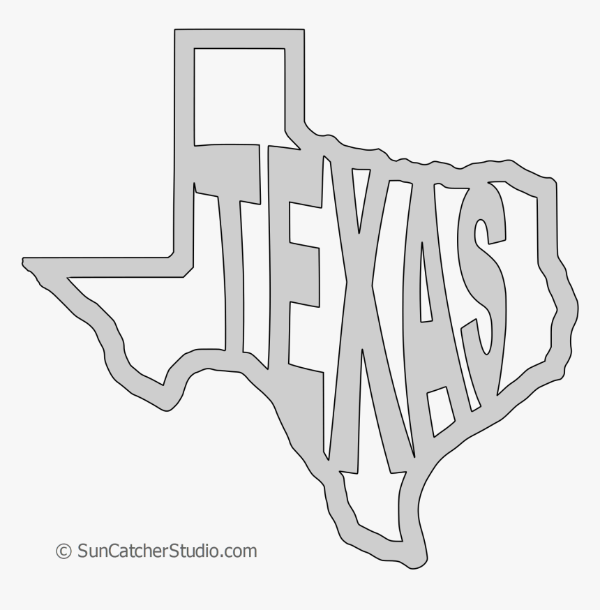 Stencil Texas Shape Template, HD Png Download , Transparent Png Image ...