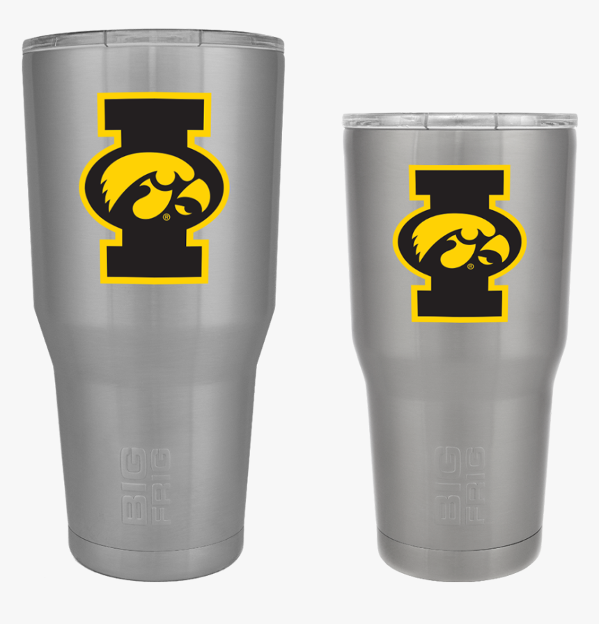 Iowa Hawkeyes Big I Tigerhawk Tumbler Class - Iowa Hawkeyes, HD Png ...