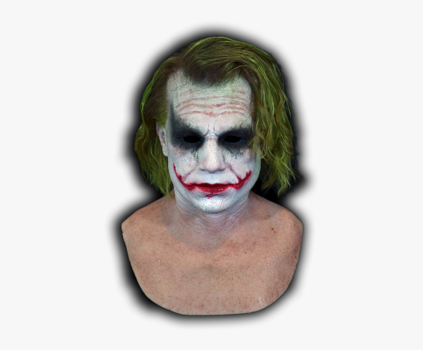 Joker Front New - Heath Ledger Joker Mask, HD Png Download ...