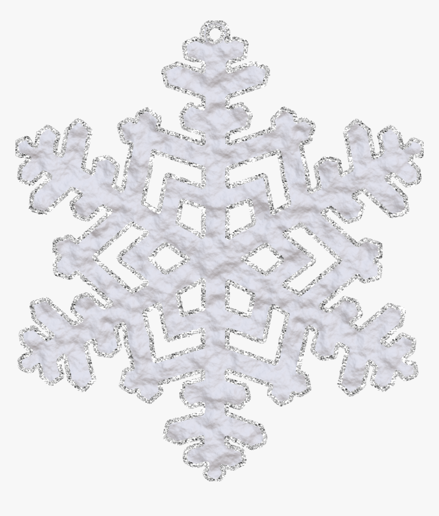 Realistic Snowflake With Transparent Background