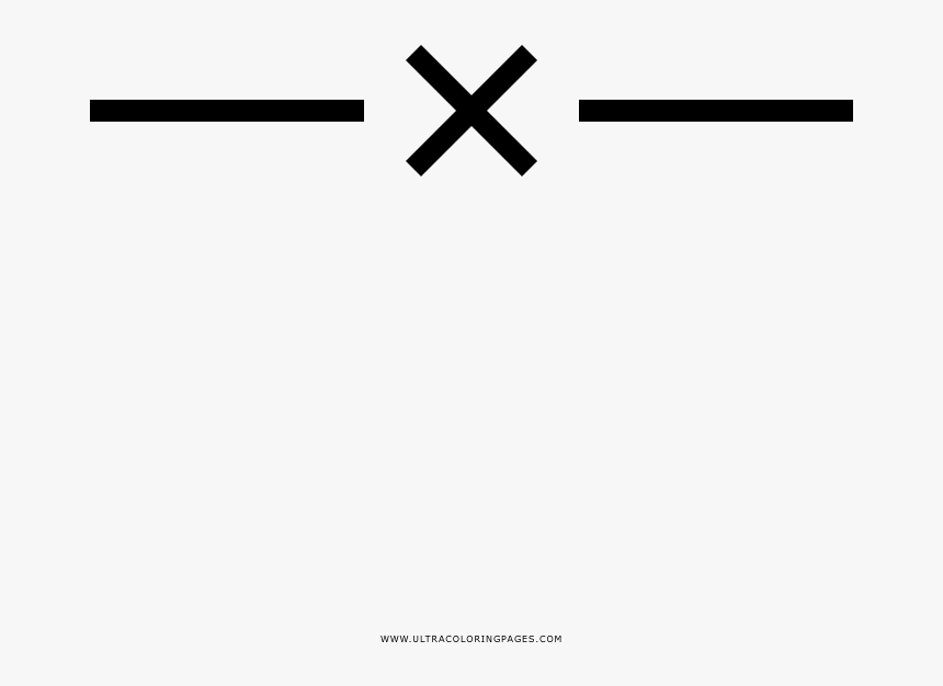 Divider Coloring Page - Cross, HD Png Download , Transparent Png Image ...