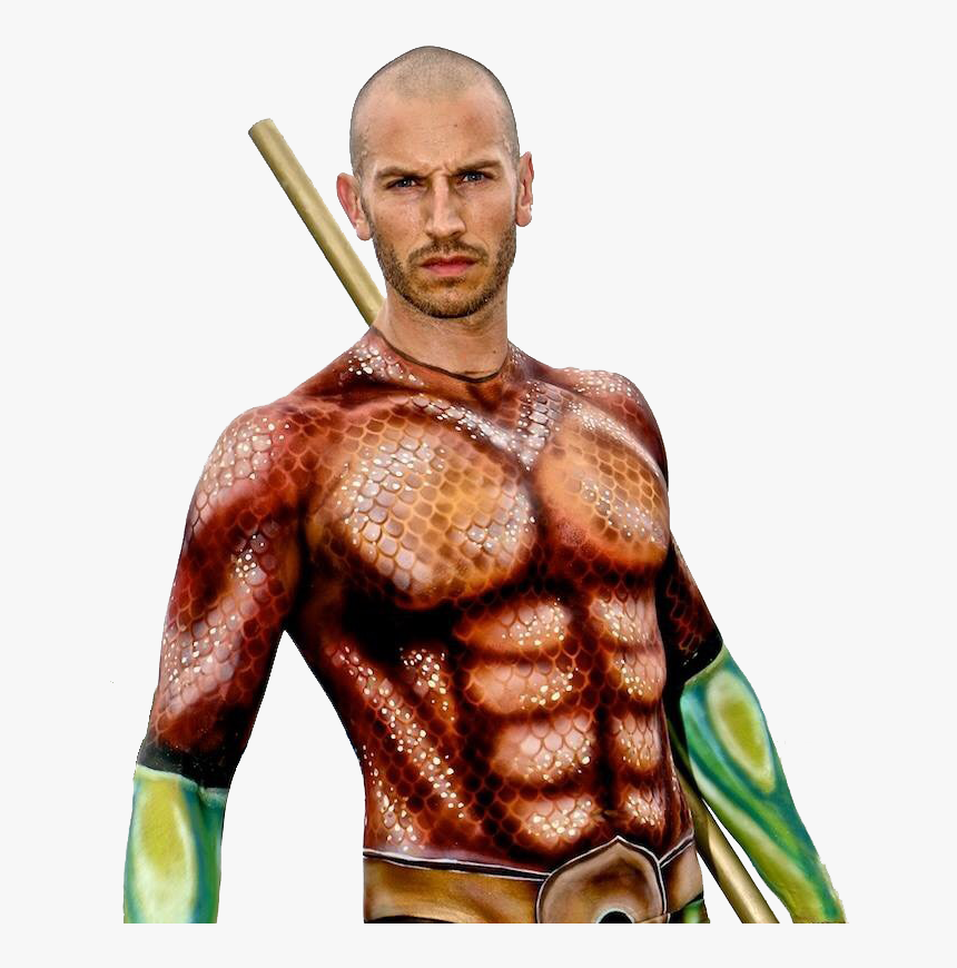Aquaman Body Painting, HD Png Download , Transparent Png Image - PNGitem