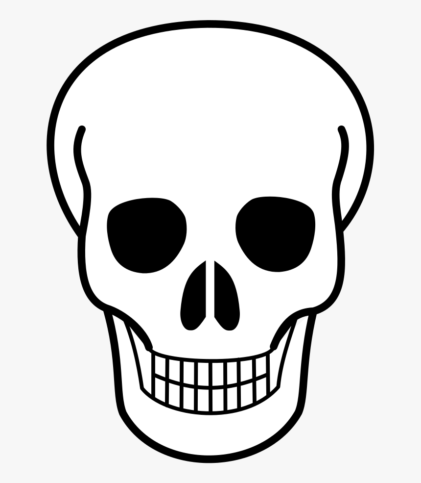 Clip Art Day Of The Dead Skull Template Skull Clipart HD Png 