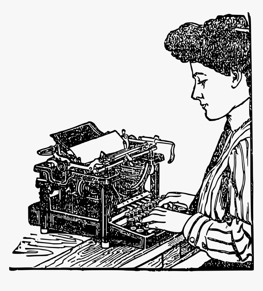 Typing Lady, HD Png Download , Transparent Png Image - PNGitem