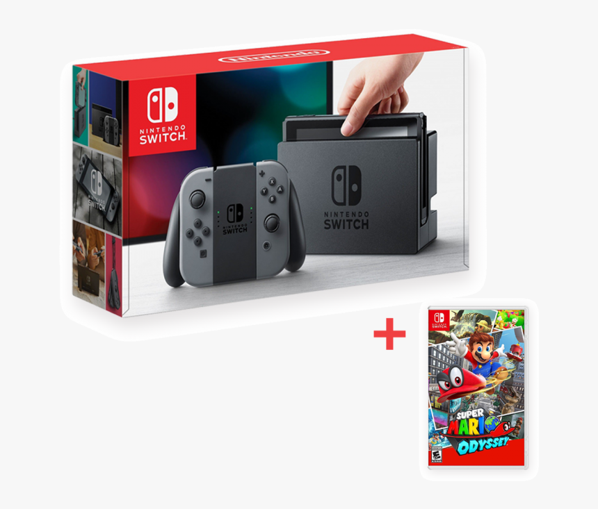 Nintendo Switch Console Gray, HD Png Download , Transparent Png Image ...