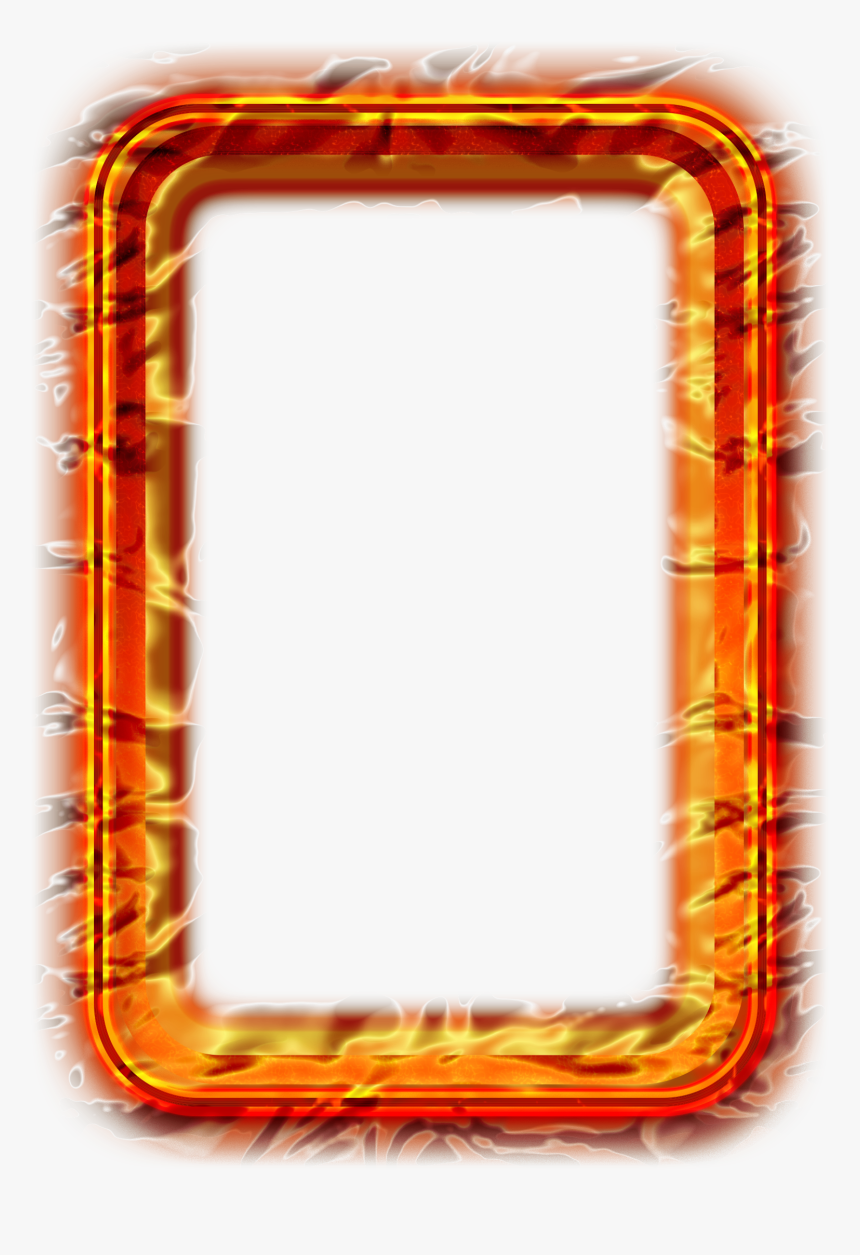 Picture Frames Raster Graphics Editor - Fire Rectangle Png, Transparent ...