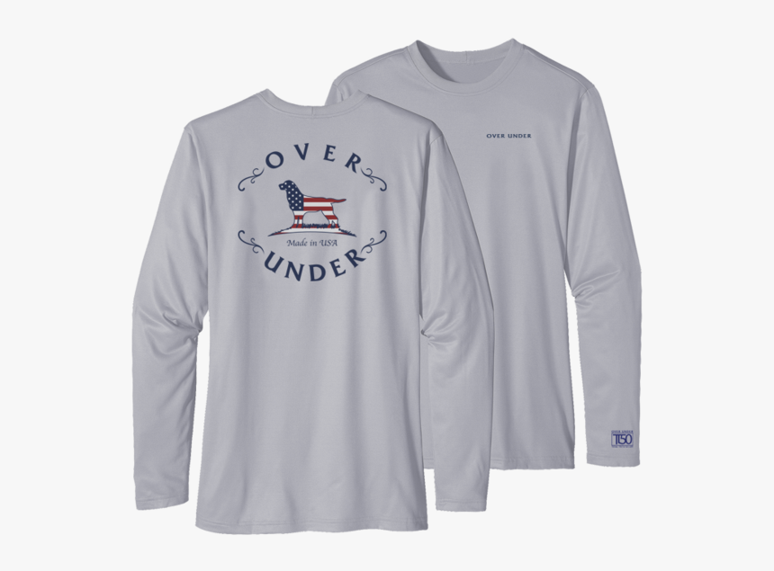 L/s Tidal Tech Flag Logo Grey - Over Under, HD Png Download ...