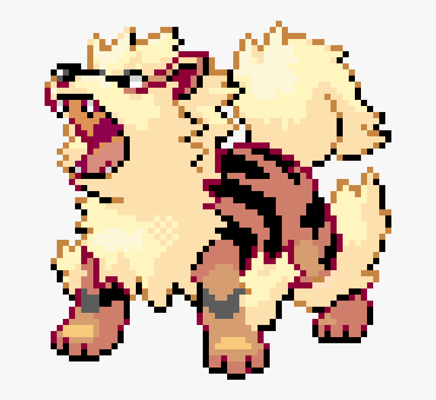 Arcanine Pokemon Rojo Fuego, HD Png Download , Transparent Png Image ...