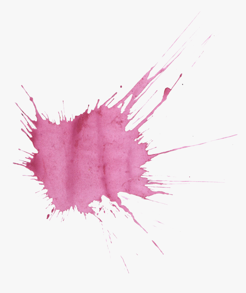 Purple Watercolor 5png - Watercolour Splatter Of Pink Paint ...