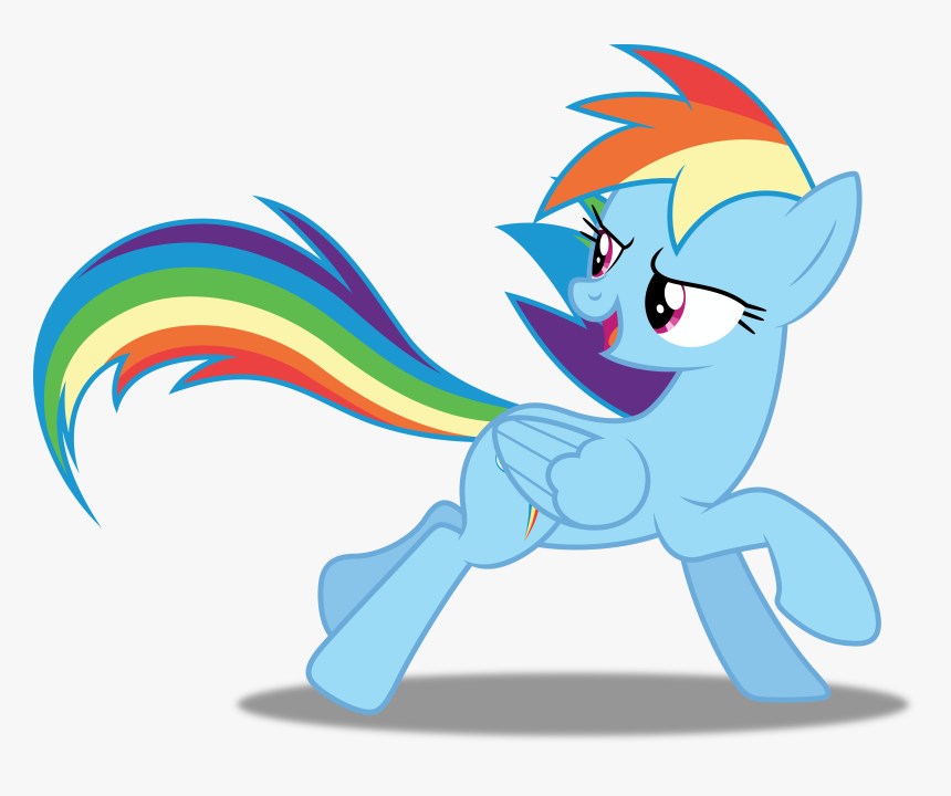 Rainbow Dash Running Scared