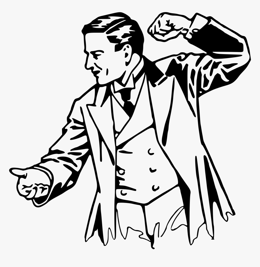 Drawing Of An Angry Man, HD Png Download , Transparent Png Image - PNGitem