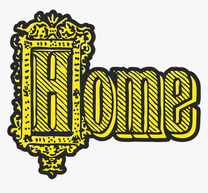 Home, Text, Word, Decorative, Vintage, Retro - Home Transparent Word ...