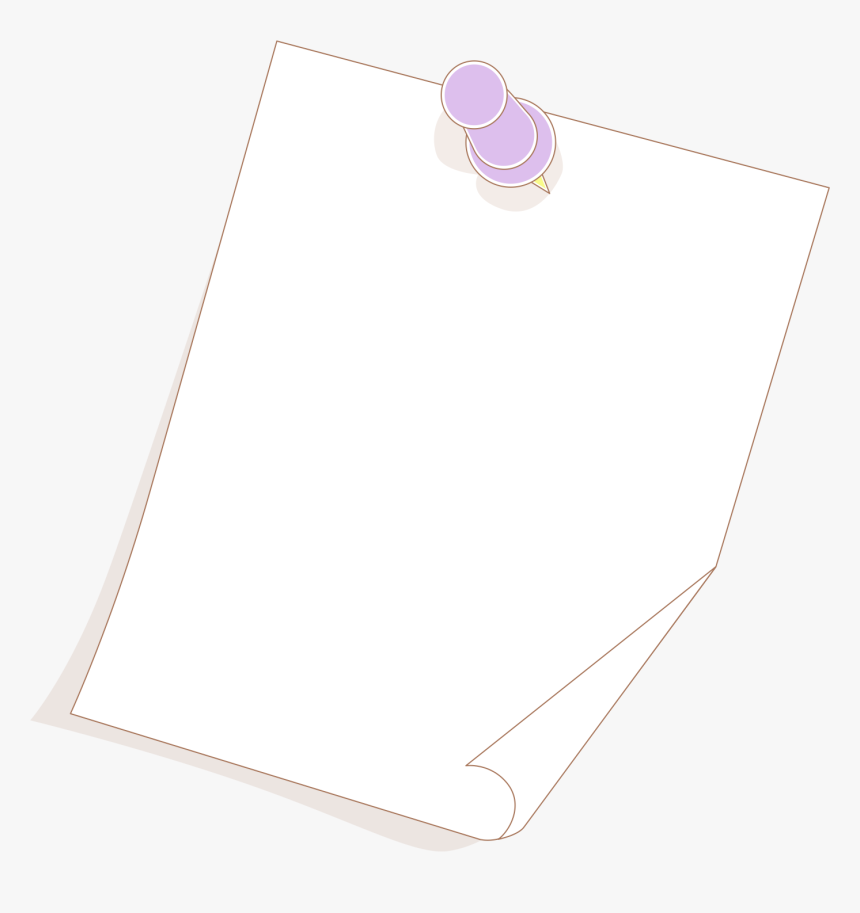 Pinned Paper Png