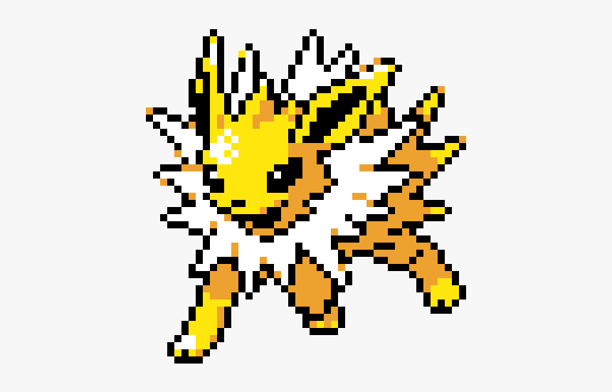 Pixel Art Pokemon Jolteon, HD Png Download , Transparent Png Image ...