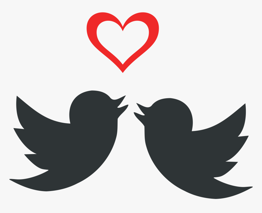 Valentine S Day Clip Arts - Love Birds Clipart, HD Png Download ...