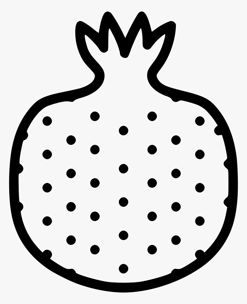 Pomegranate Line Drawing