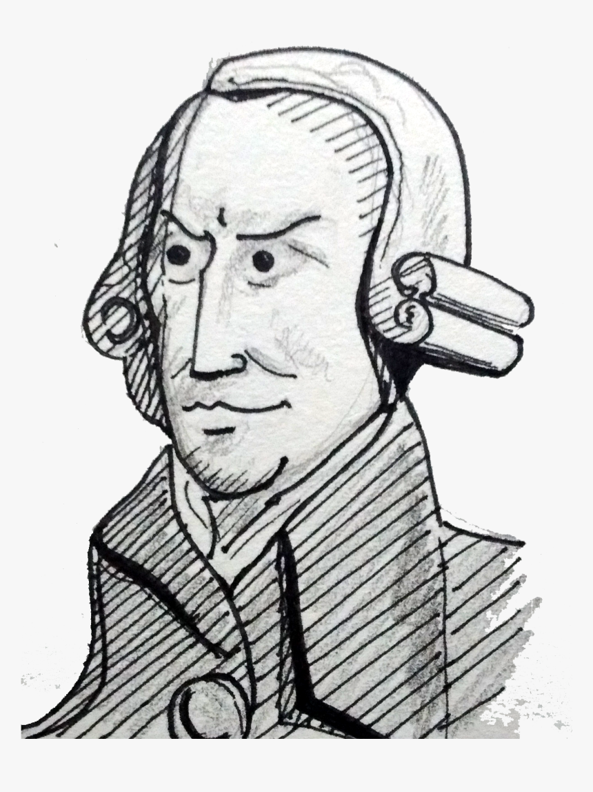 Adam Smith Cartoon Drawing, HD Png Download , Transparent Png Image ...