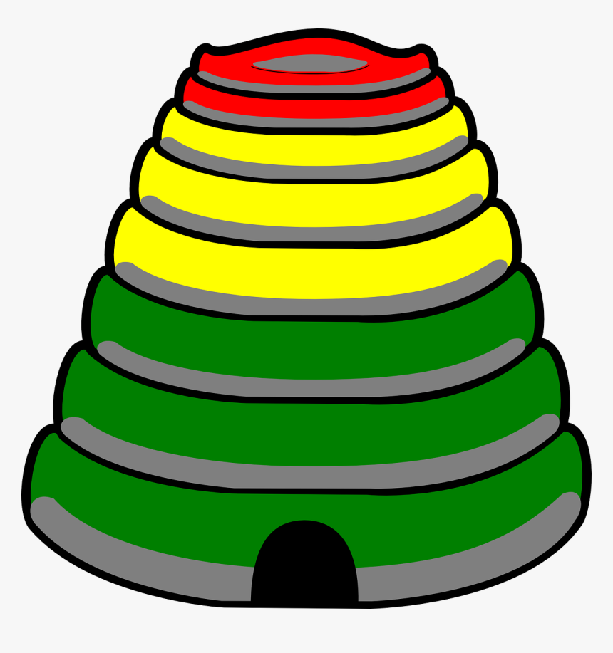 Green Bee Hive Clip Art, HD Png Download , Transparent Png Image - PNGitem