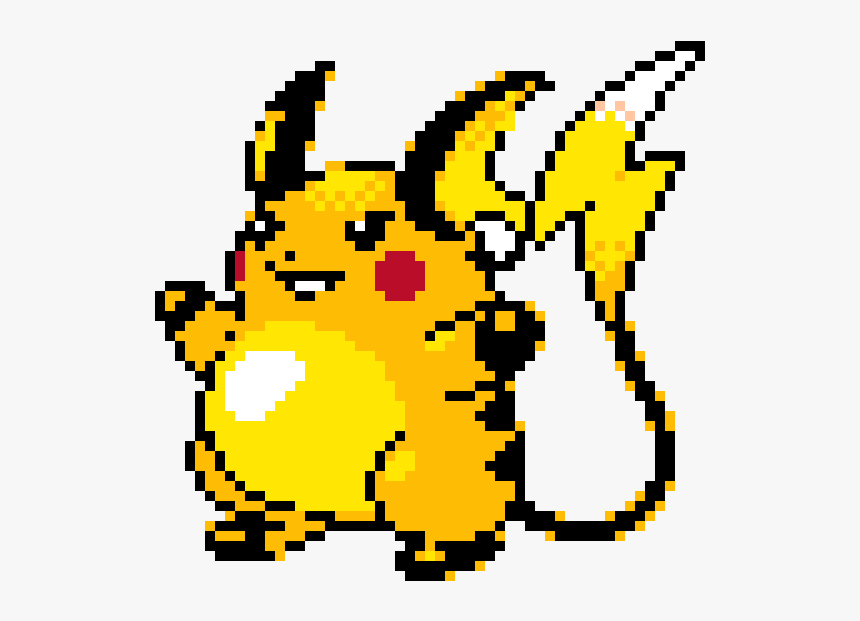 Big Raichu Pixel Art, HD Png Download , Transparent Png Image - PNGitem