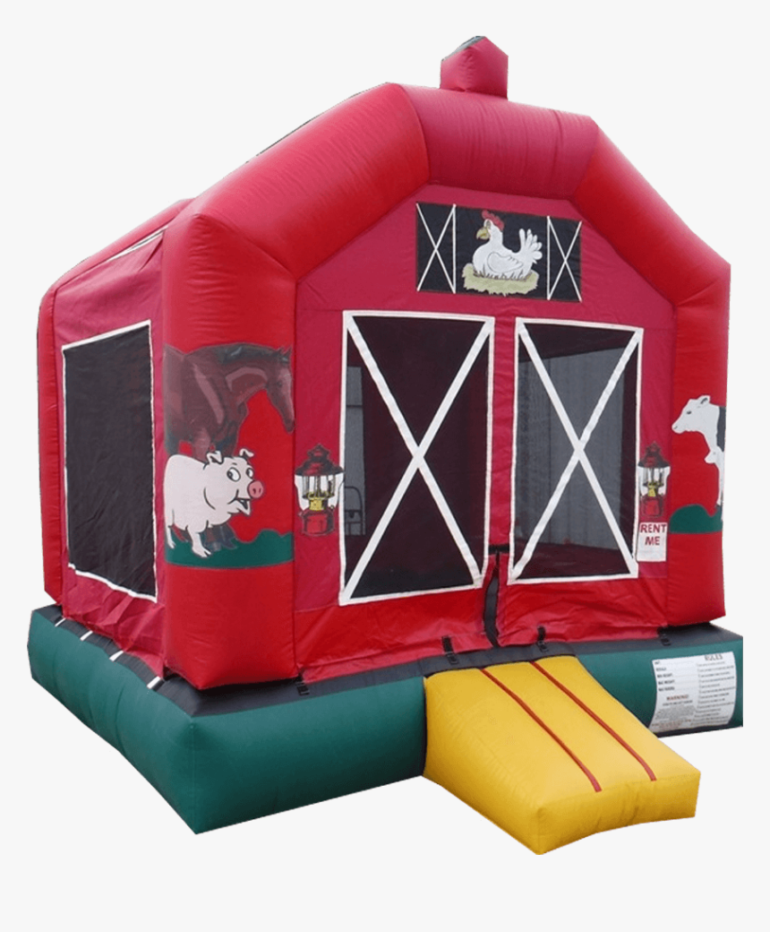 Barn Bounce House Bounce House - Inflatable, HD Png Download ...