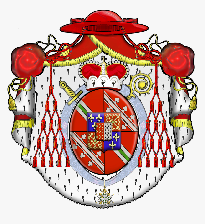 Armoiries Du Cardinal Louis-constantin De Rohan, HD Png Download ...
