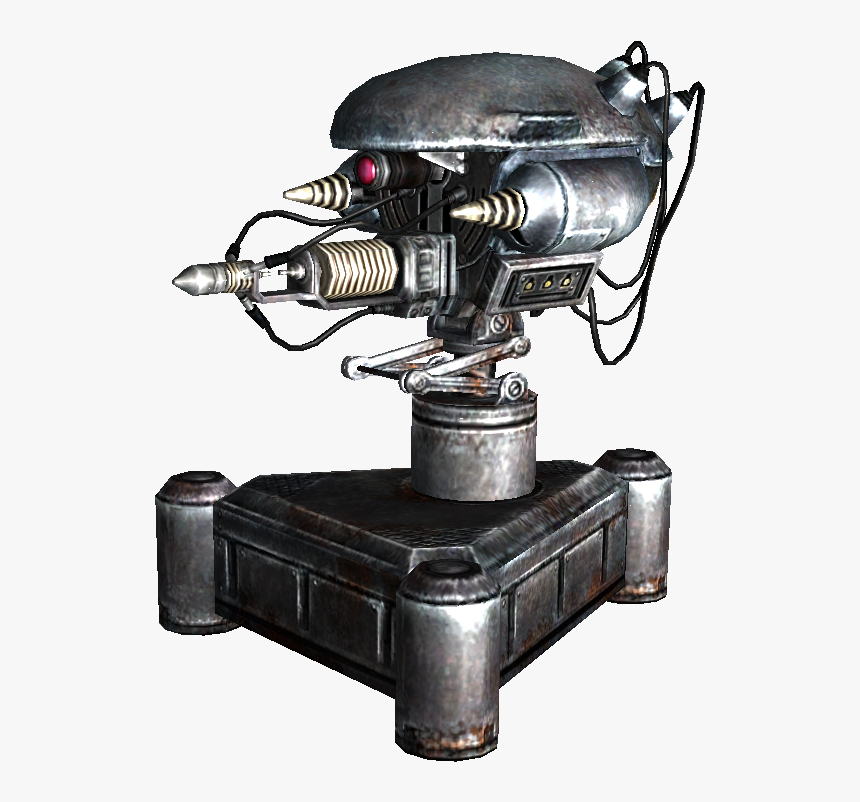 Hall Monitor Edit - Fallout 3 Laser Turret, HD Png Download ...