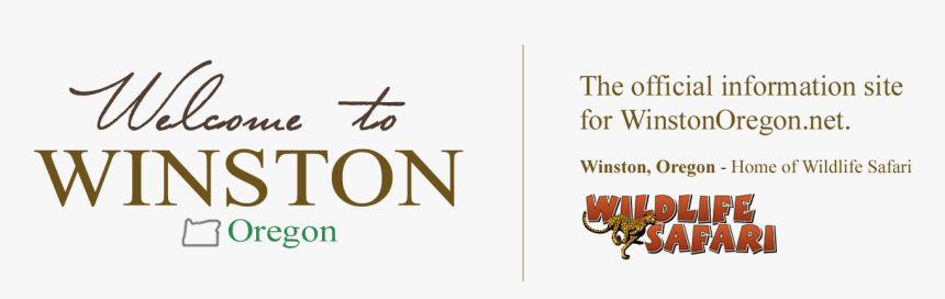 Welcome To The City Of Winston Oregon - Wildlife Safari, HD Png ...