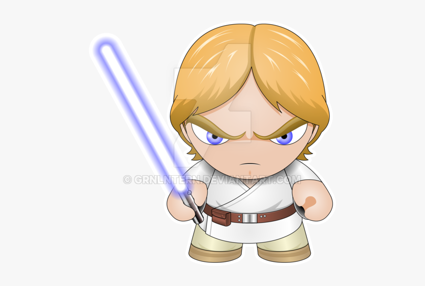 Luke Skywalker Chibi Clipart - Cartoon Picture Of Luke Skywalker, HD ...