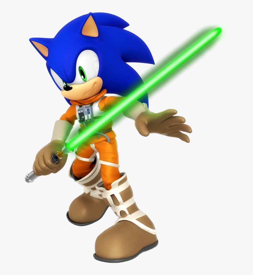 Sonic Star Wars Luke Skywalker, HD Png Download , Transparent Png Image ...