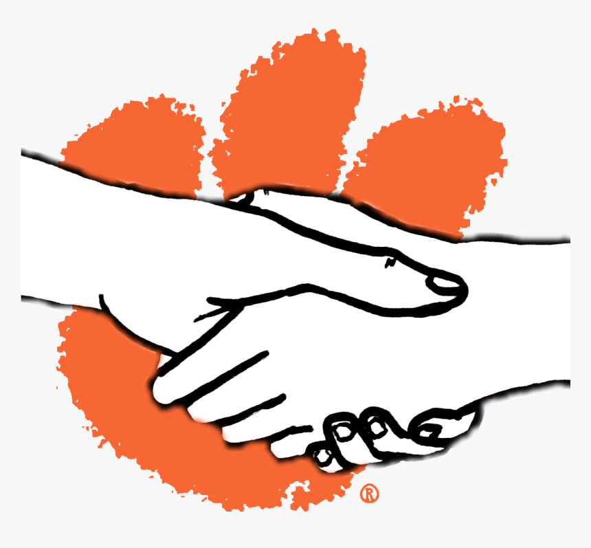 Clemson Tiger Paw Logo - Hand In Hand Clipart, HD Png Download ...