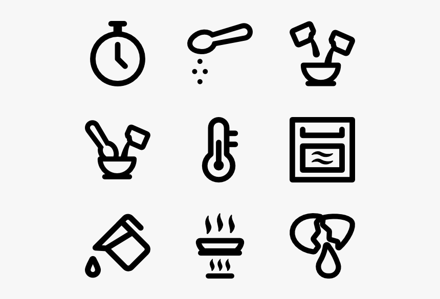 Linear Cooking Instructions - Hand Drawn Icon Png, Transparent Png ...