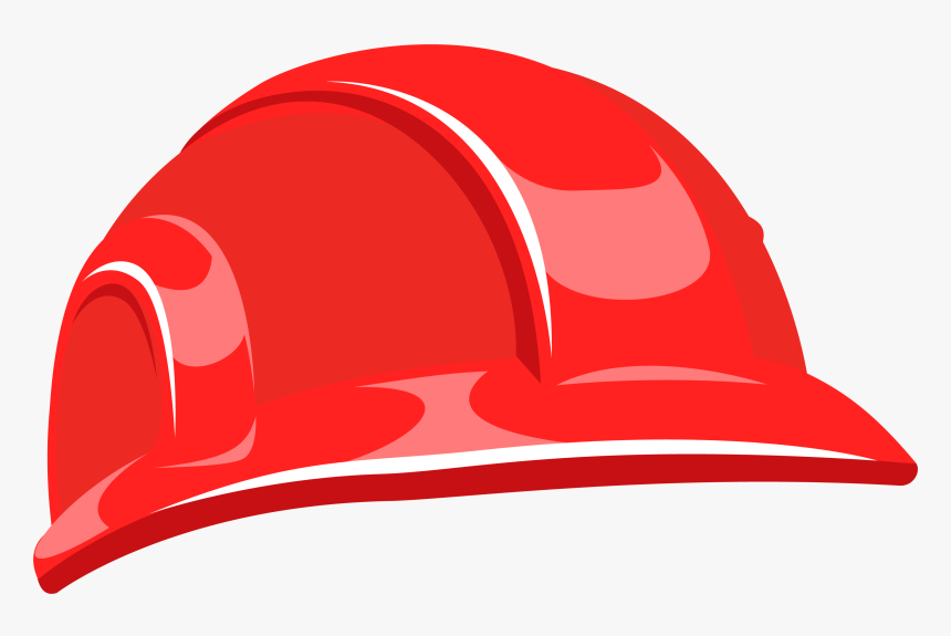 Hard Hat Simple Red Clipart Transparent Download - Transparent Hard Hat ...