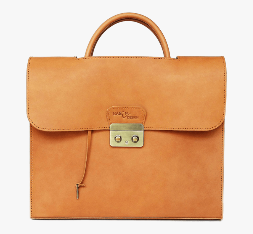 กระเป๋าเอกสาร Develop Briefcase Tan Genuine Leather - Briefcase, HD Png ...