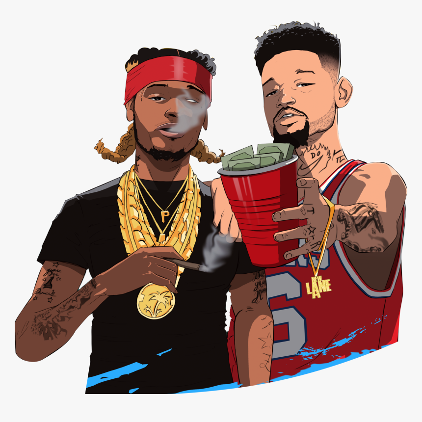 Clip Art Migos Drawing - Money Hoes And Flows, HD Png Download ...