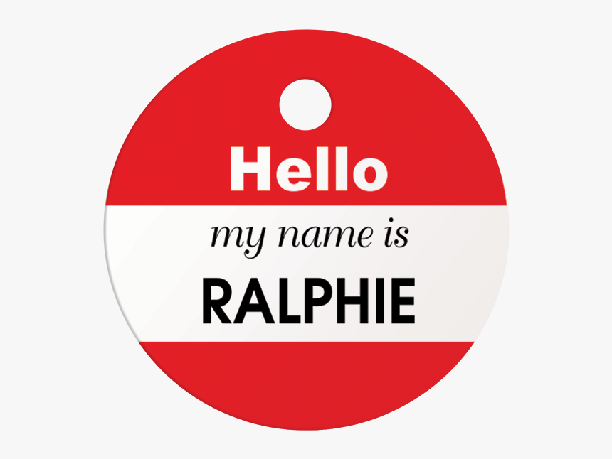 My Name Is Round Pet Id Tag title My Name Is Round - Circle, HD Png ...