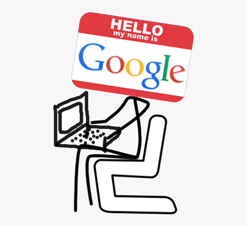 Hello, I M Googlebot - Stick Figure Sitting In Chair, HD Png Download ...