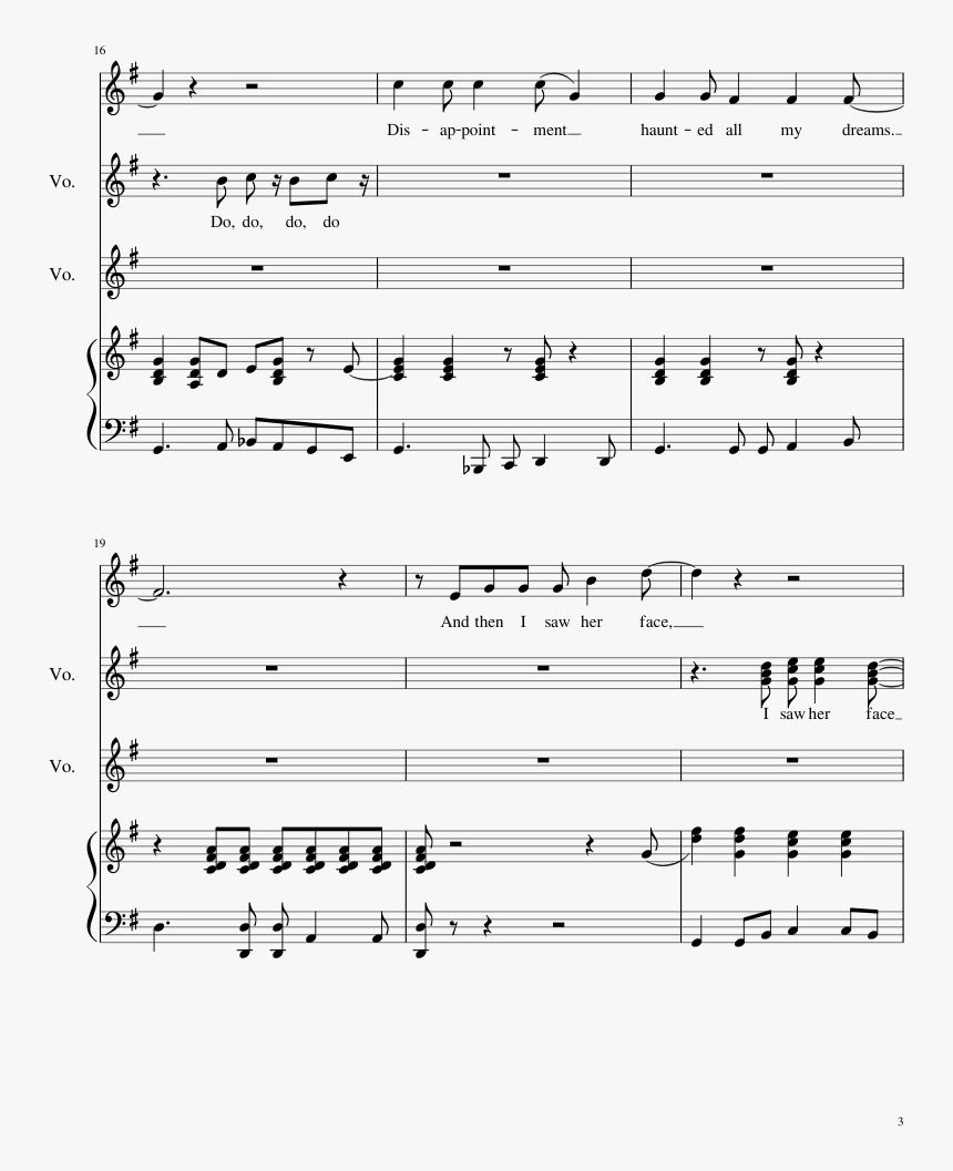 Your Smiling Face Sheet Music, HD Png Download , Transparent Png Image ...