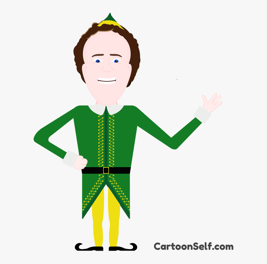 Buddy The Elf Png - Cartoon Will Ferrell Elf, Transparent Png ...